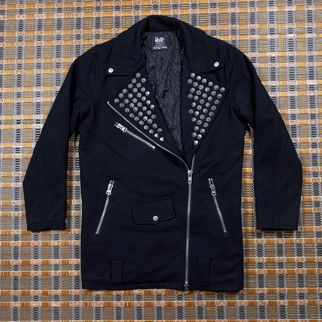 Double Colar Asymmetrical Neo Punk Jacket by Glad News - Etsy
