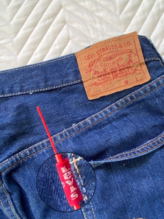 True Vintage 70s Levis Lot 505 Redline Selvedge Jeans - Gem