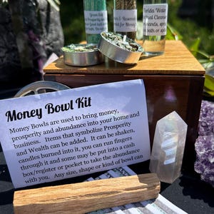 Money Bowl Kit Set-herbs, Spell Candles, Witches Salt, Palo Santo - Etsy