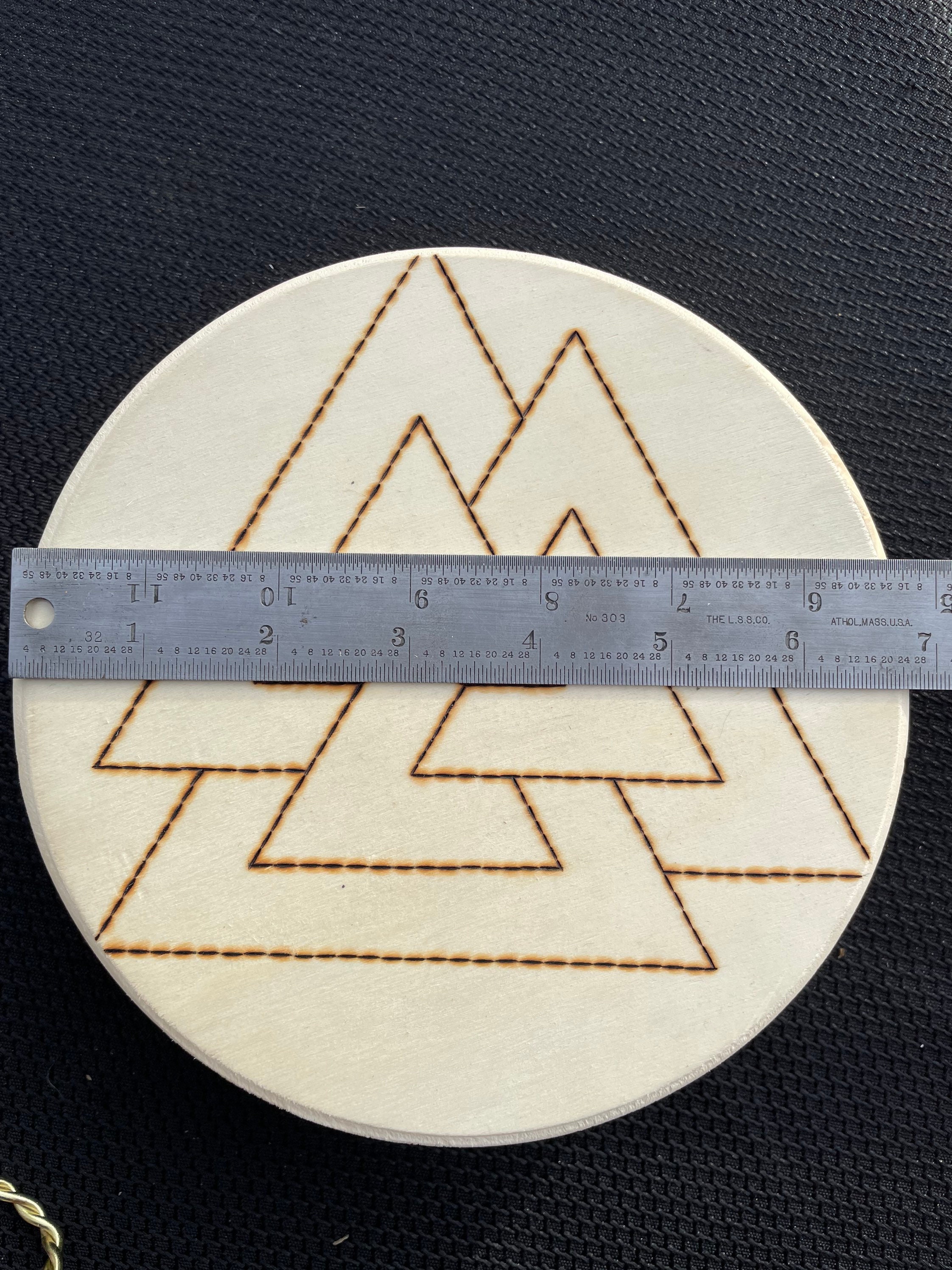 Crystal Grid for Charging Crystals- Valknut Knot of the Slain-stitching ...