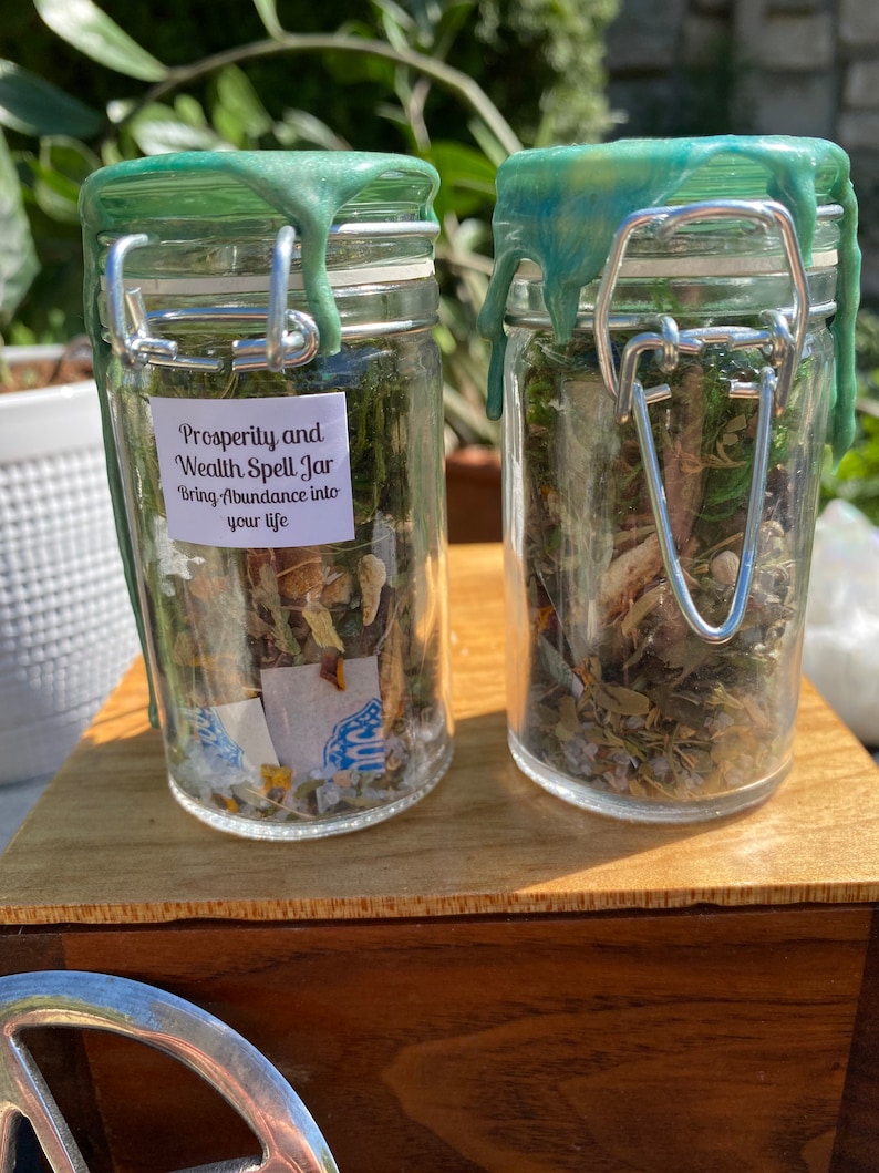 Prosperity and Wealth Spell Jar, Manifest Abundance - Etsy