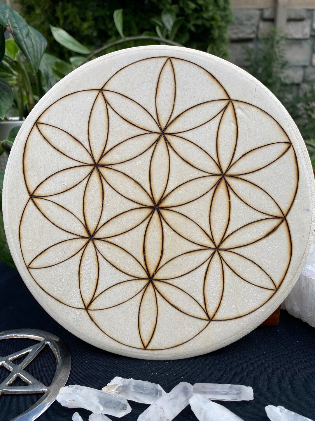 Crystal Grid for Charging Crystals- Flower of Life - Etsy