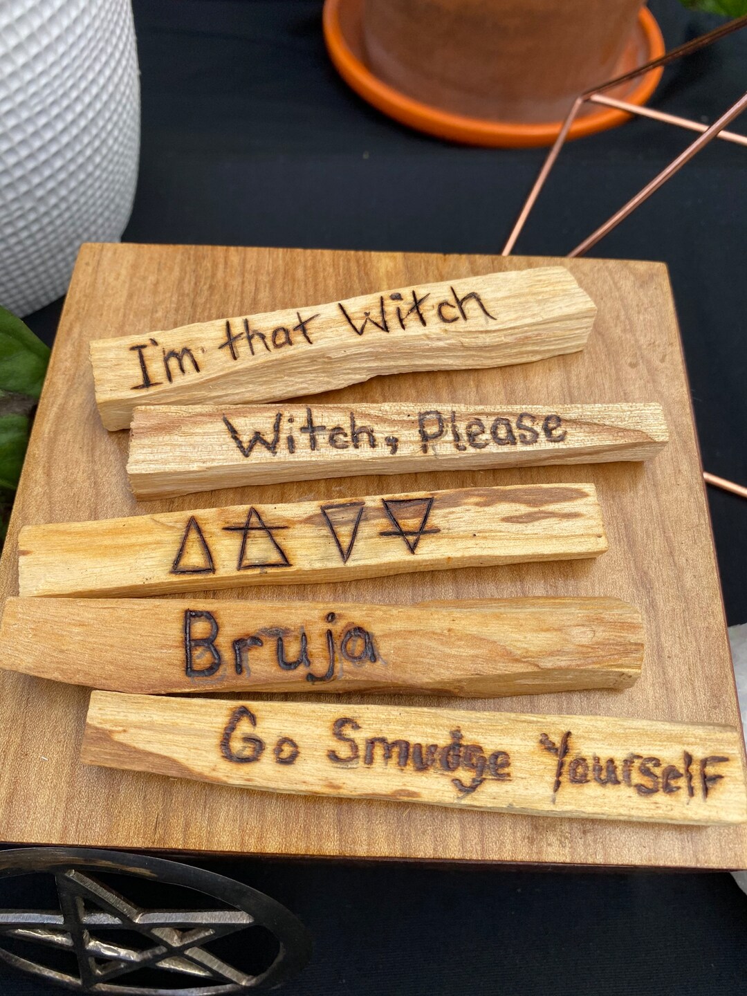 Hand Burned Palo Santo Sticks: Witch Please Collection, Cleansing ...