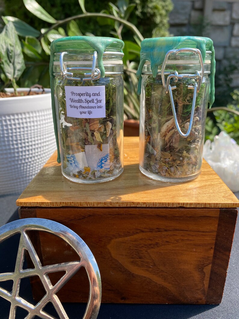 Prosperity and Wealth Spell Jar, Manifest Abundance - Etsy