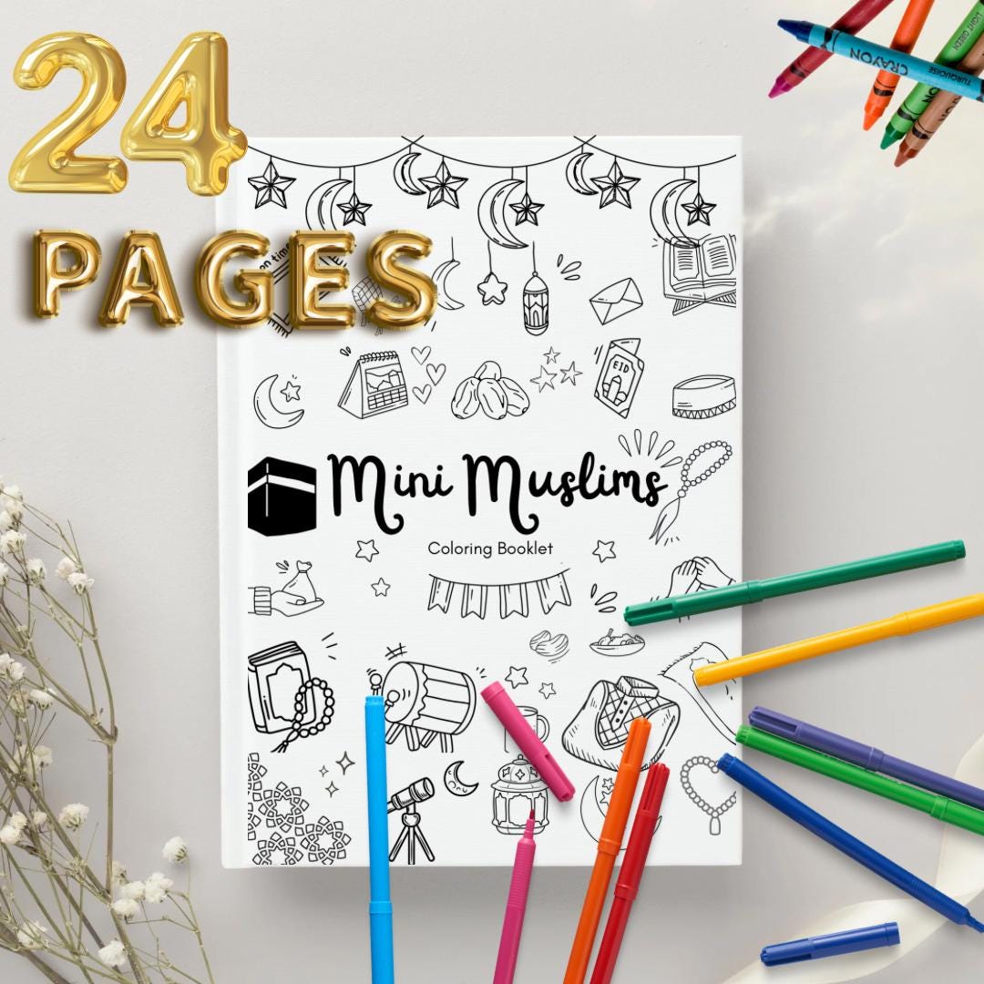 Mini Muslims: Coloring Booklet - Etsy