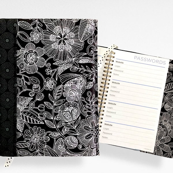 Refillable Password Book - Etsy