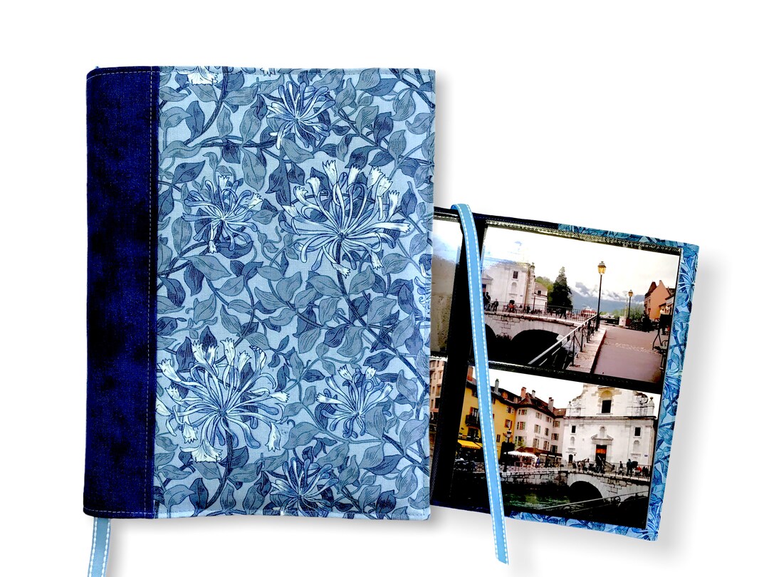 Stylish & Colorful Fabric Covered Photo Album With Sleeves, Holds 64 ...