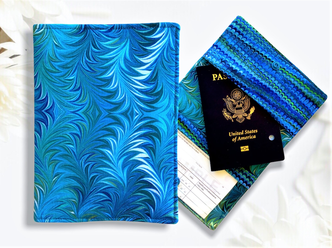 Combination Passport & Travel Card Case, Clear Window Pocket and ...