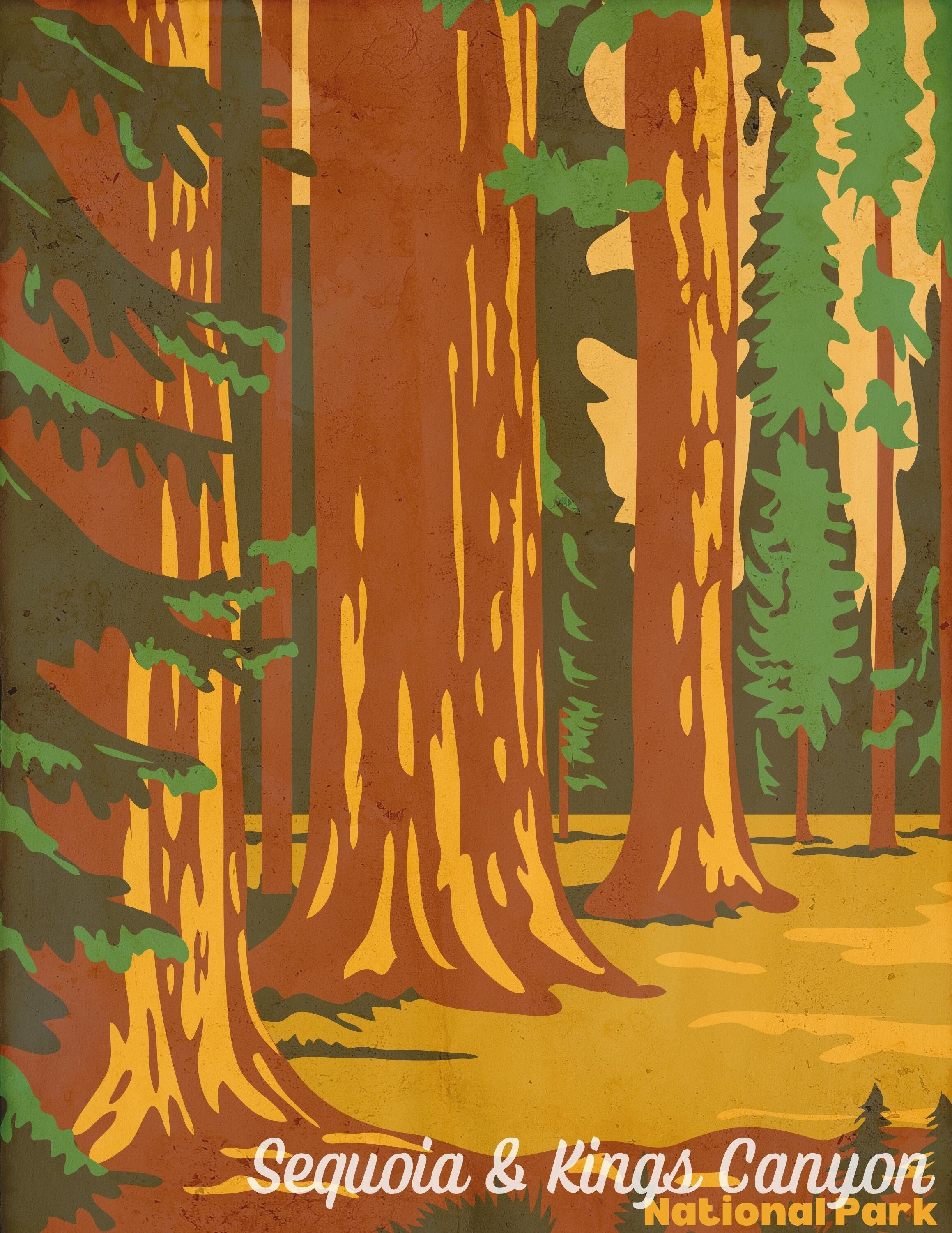 National & State Park Posters With Location Names | Set of 20 ...