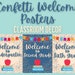 Colorful Confetti Collection Welcome to Classroom Posters Printable ...