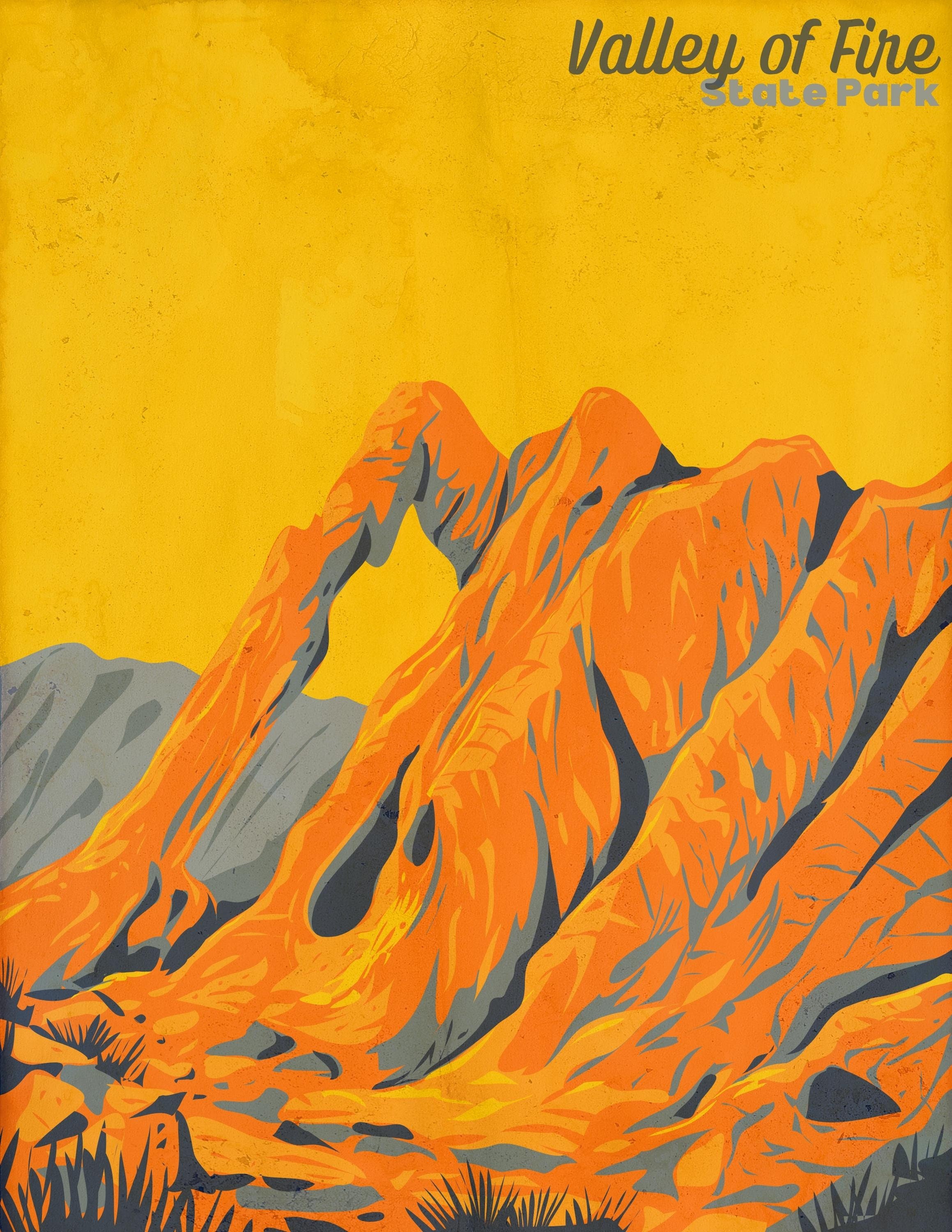 National & State Park Posters With Location Names | Set of 20 ...