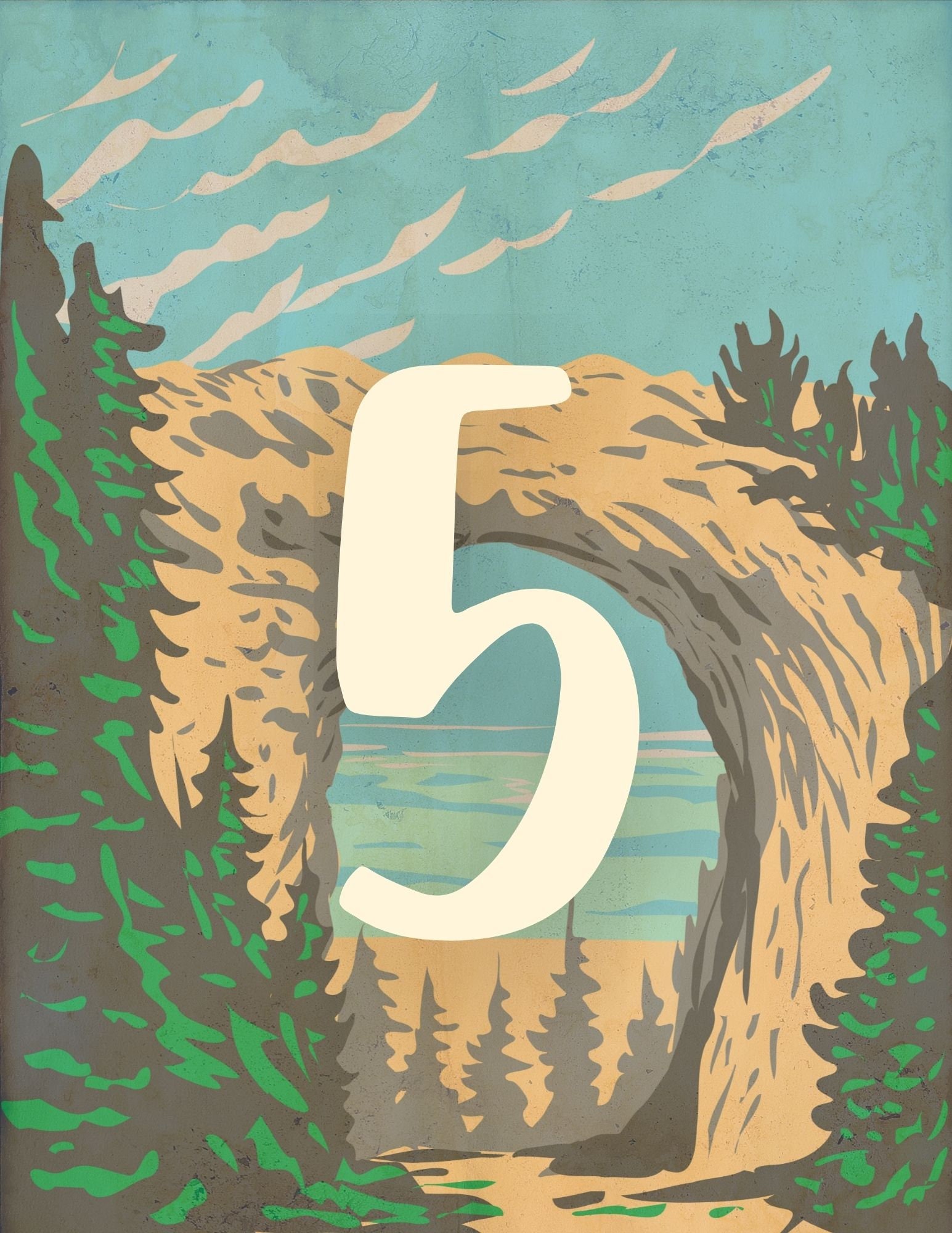 Alphabet & Number Posters | National Park Edition - White Script ...