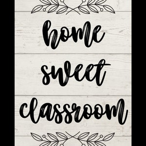 Home Sweet Classroom Theme| Posters Set of 6 | Classroom Decor ...