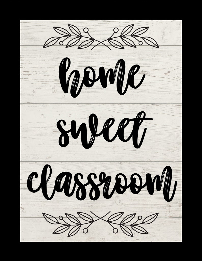 Home Sweet Classroom Theme Posters Set of 6 Classroom Decor - Etsy