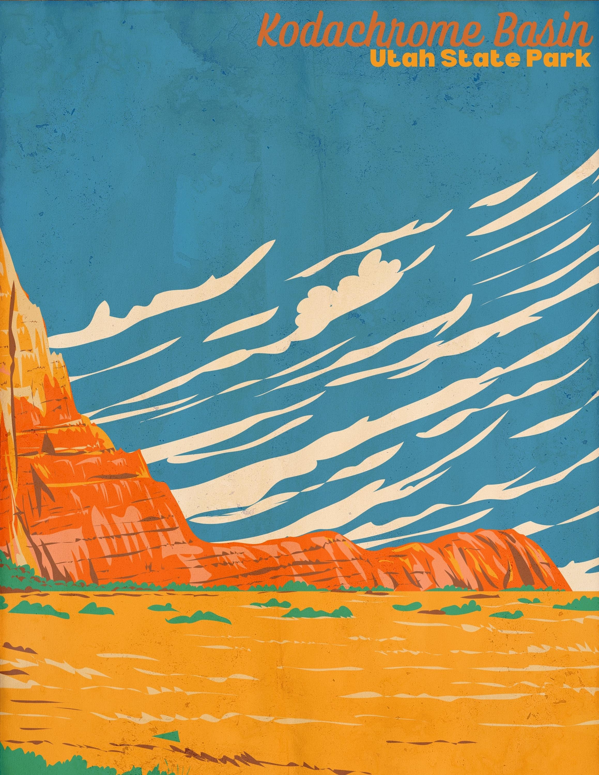 National & State Park Posters With Location Names | Set of 20 ...