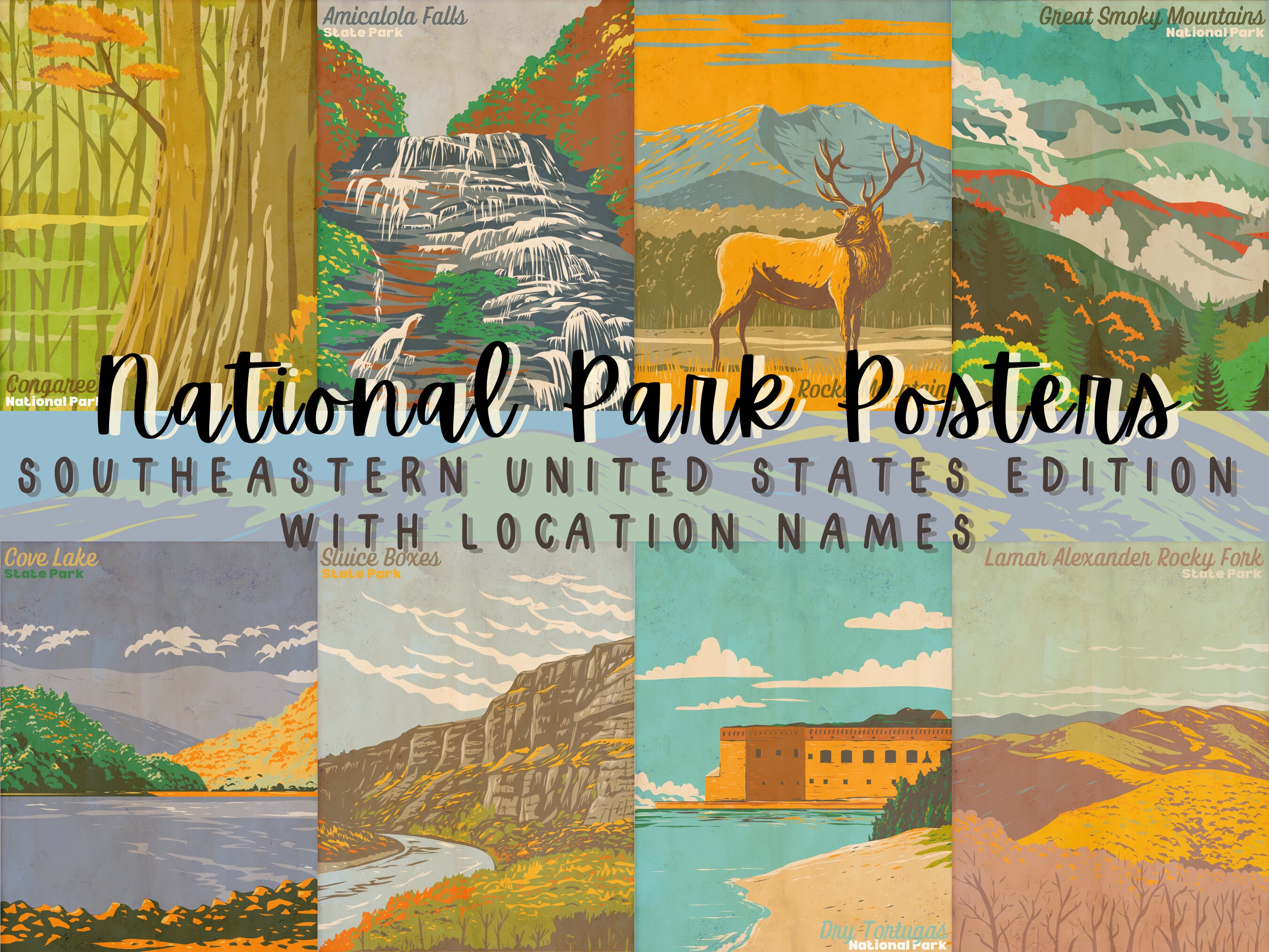 National & State Park Posters of the Southeastern United States ...