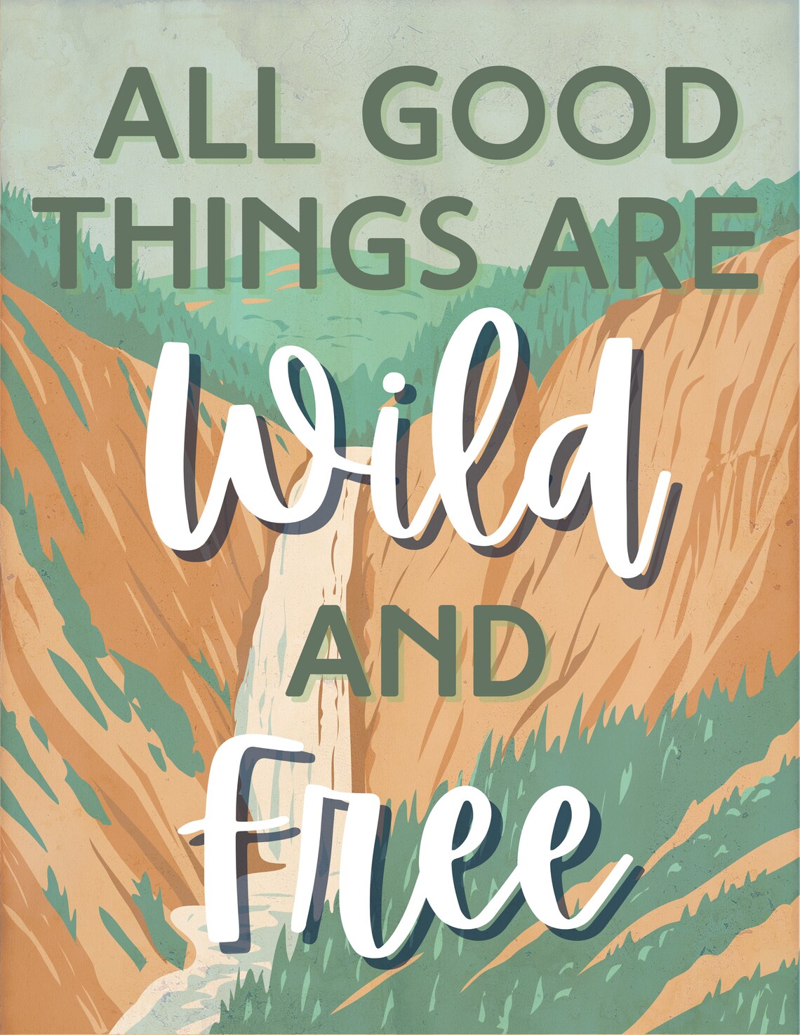 National Park Posters With Quotes Set of 10 Printable - Etsy