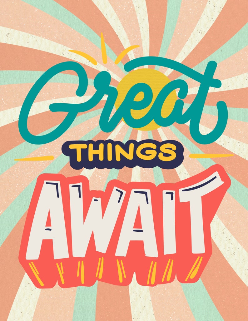 Colorful Inspirational Posters Set of 10 Classroom Decor - Etsy