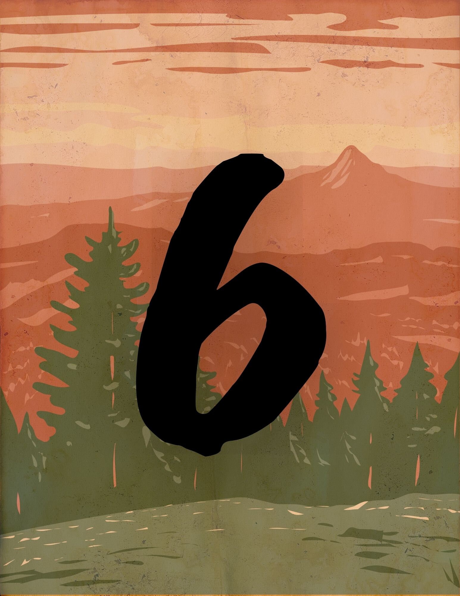Alphabet & Number Posters | National Park Edition - Black Print ...