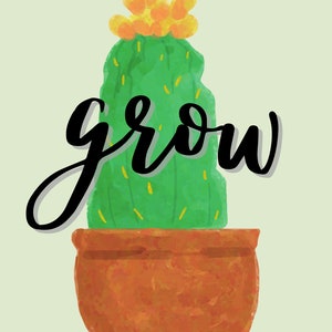 Watercolor Succulents | Inspirational Posters Set of 14 | Classroom ...