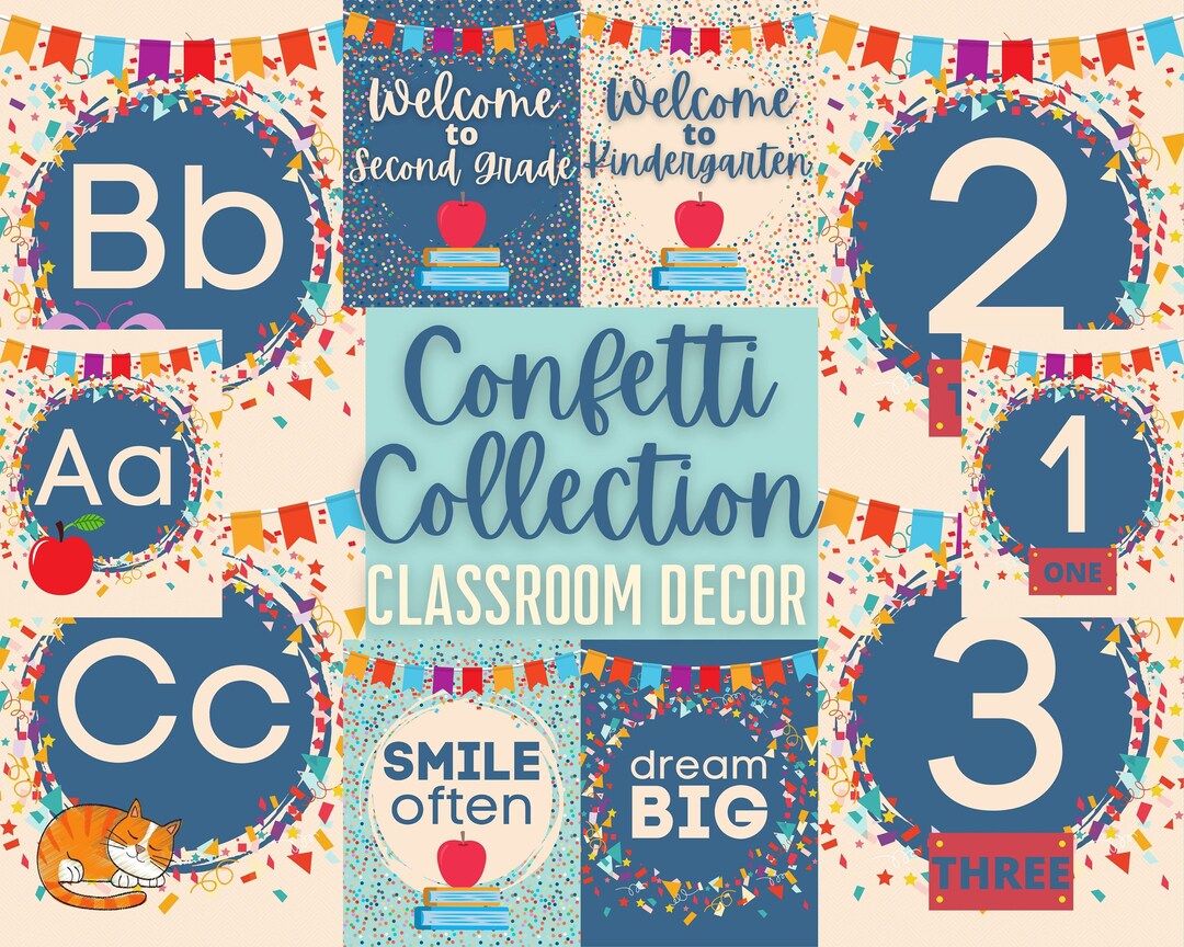 Colorful Confetti Collection | Classroom Decor BUNDLE | Alphabet ...