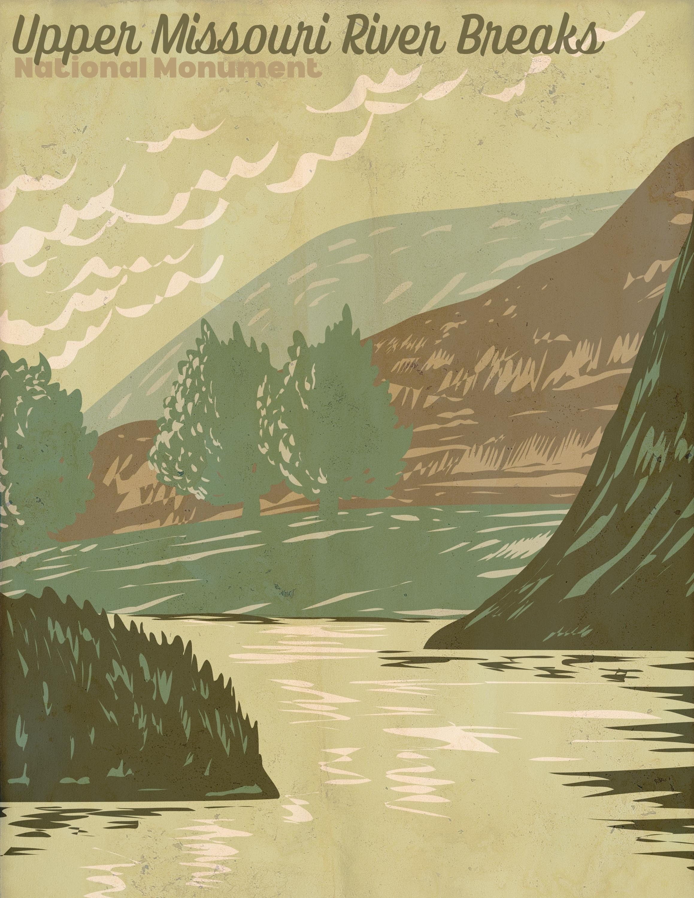 National & State Park Posters With Location Names | Set of 20 ...