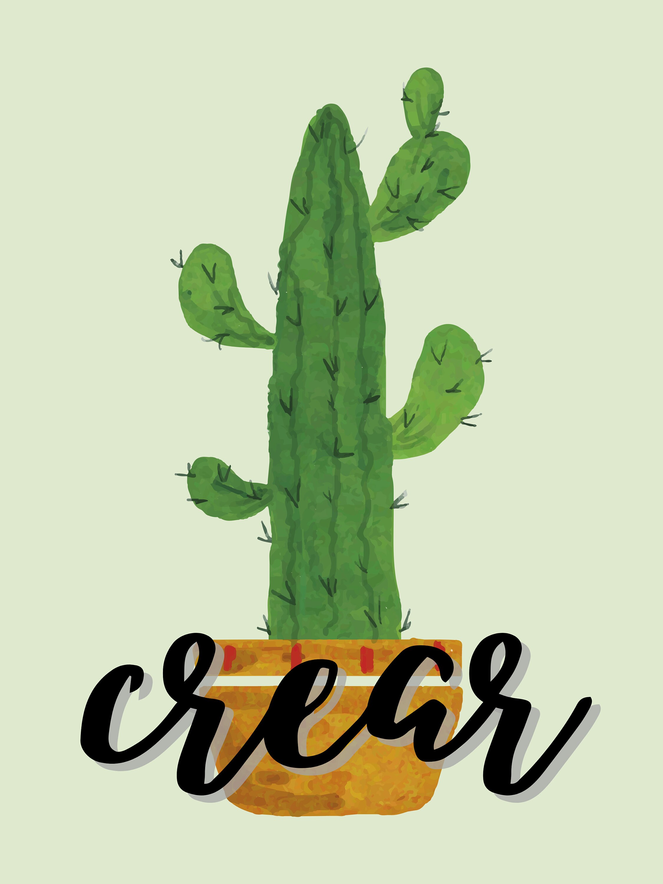 Watercolor Succulents Spanish Inspirational Posters Set of - Etsy