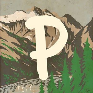 Alphabet & Number Posters | National Park Edition - White Print ...