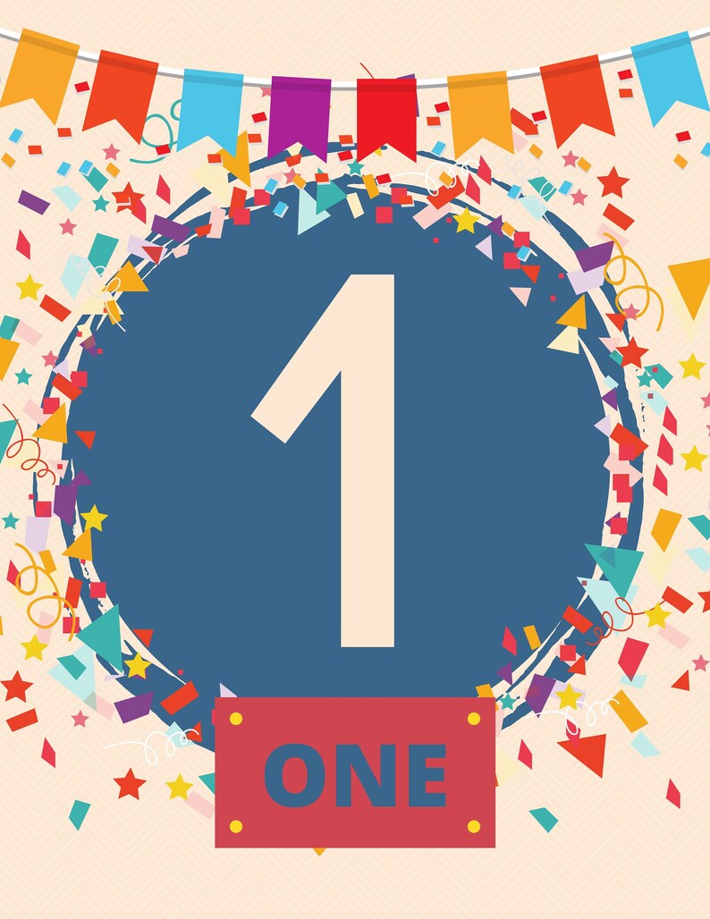 Confetti Collection | Classroom Numbers Printable Decor | Digital ...