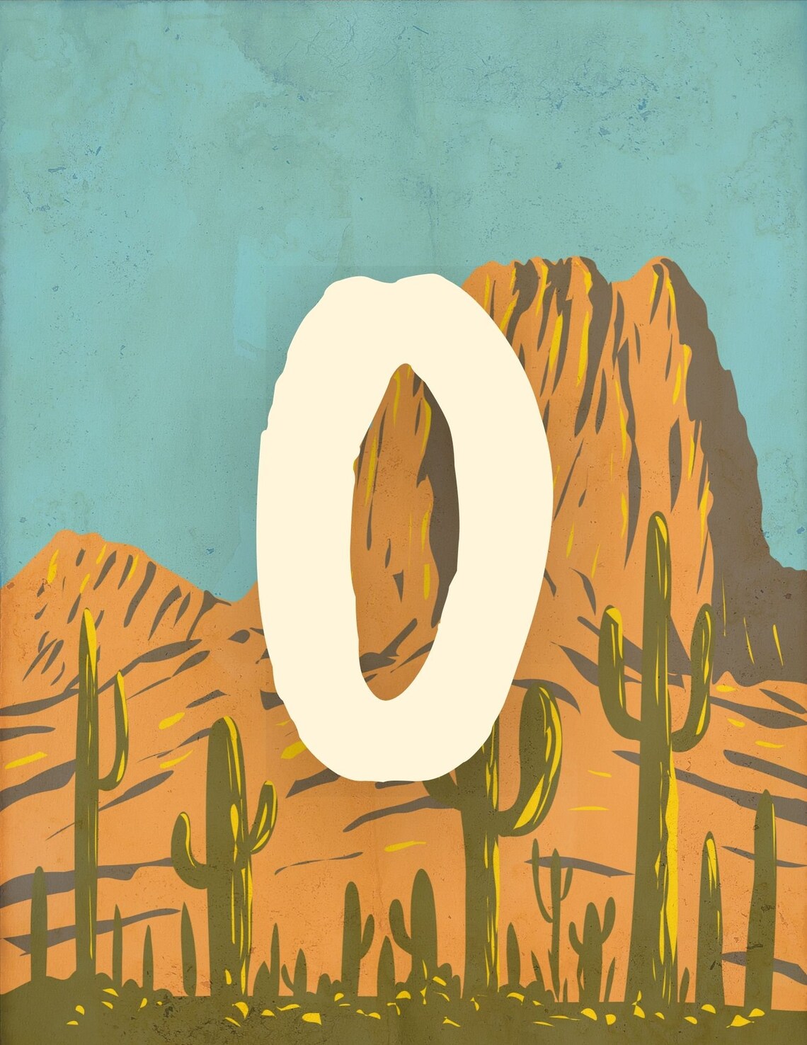 Alphabet & Number Posters National Park Edition White - Etsy