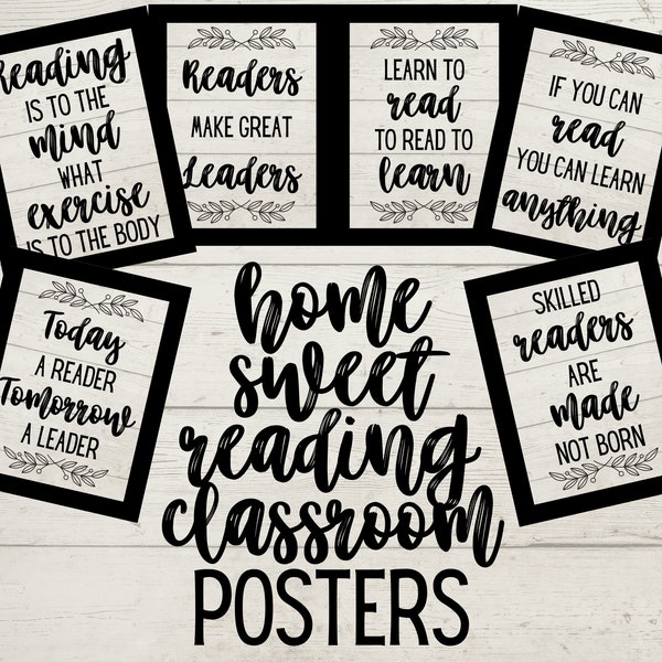 Reading Poster - Etsy