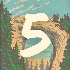 Alphabet & Number Posters | National Park Edition - White Print ...