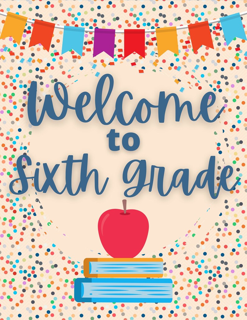 Colorful Confetti Collection | Welcome to Classroom Posters Printable ...