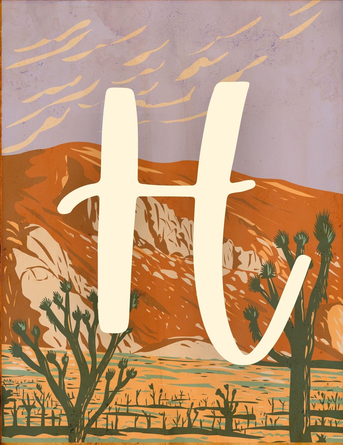 Alphabet & Number Posters National Park Edition White - Etsy