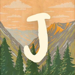 Alphabet & Number Posters | National Park Edition - White Print ...