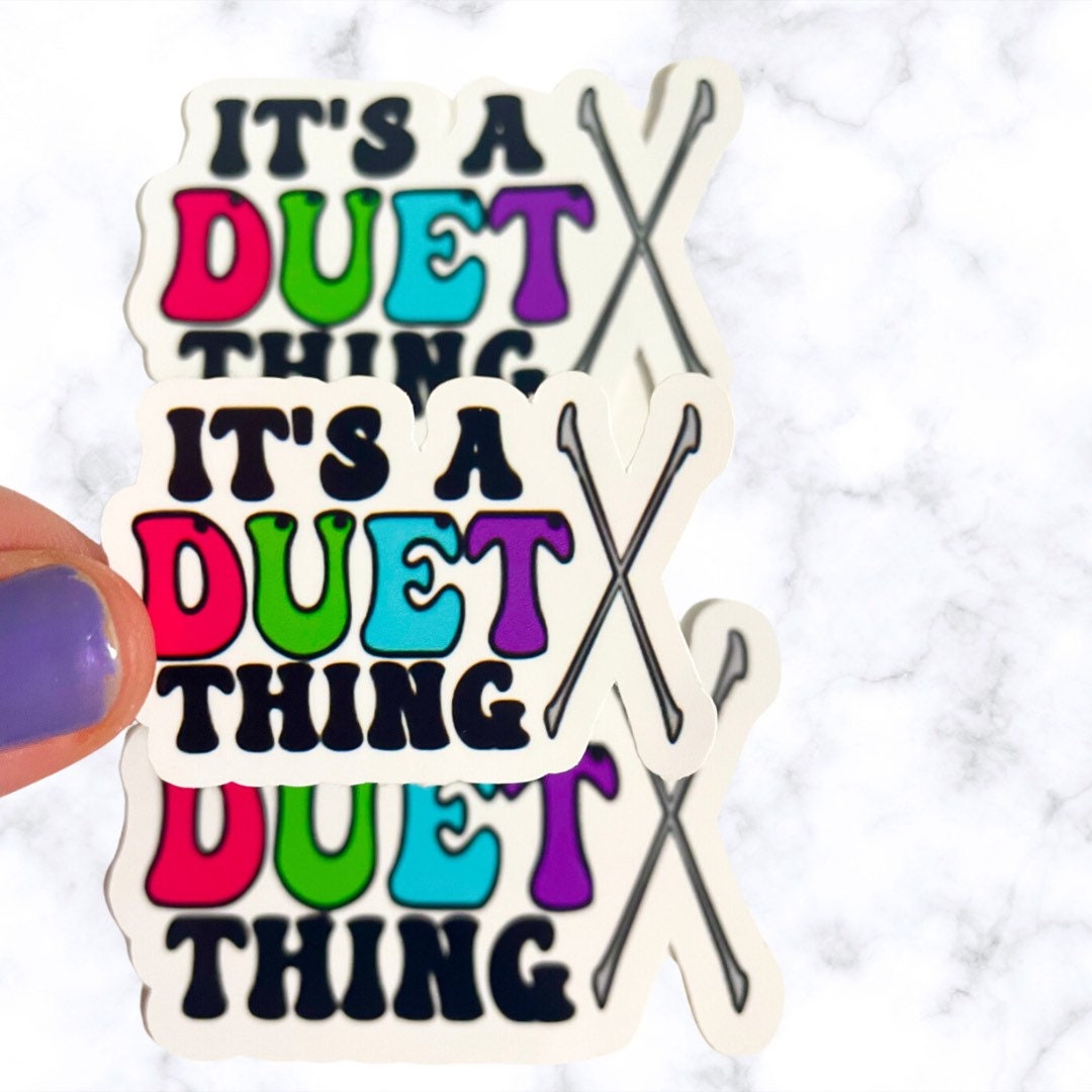 Duet Baton Twirler Sticker Competition Twirler Gift Baton Stickers - Etsy