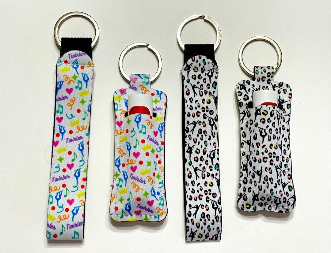 Baton Twirler Wristlet Chapstick Holder Keychain Twirler Gift Baton ...