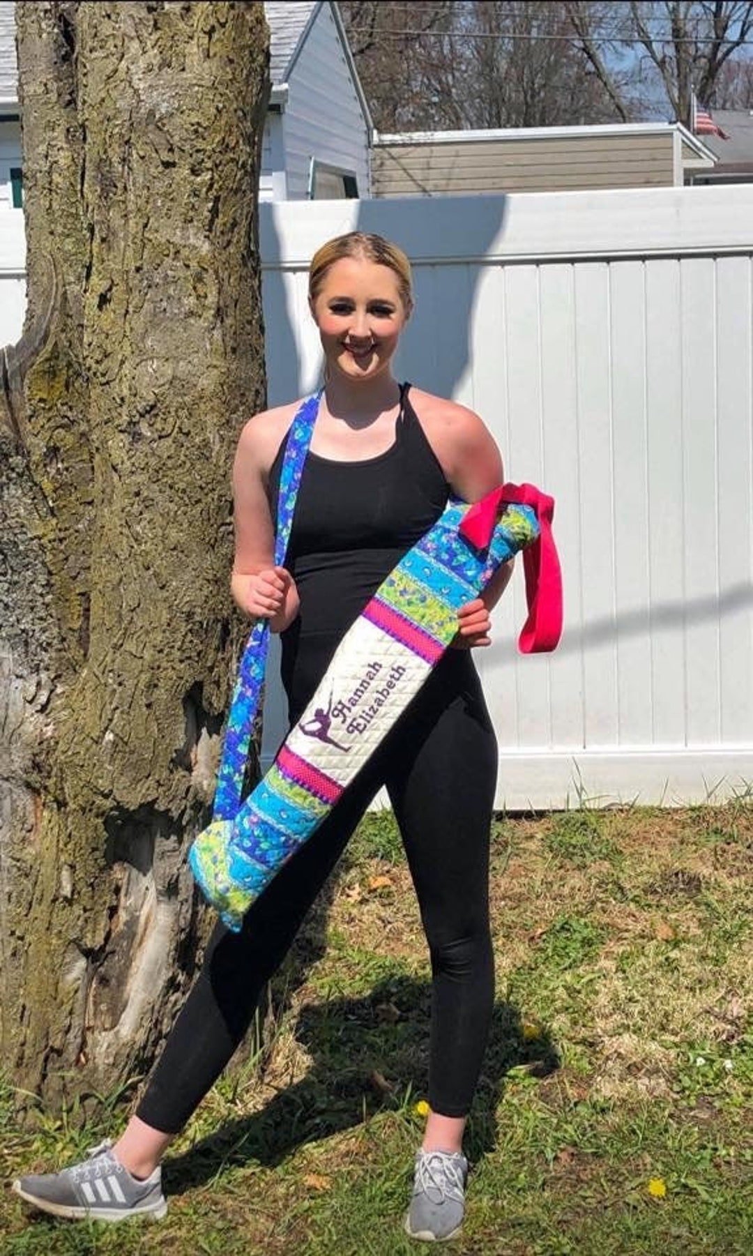 Baton Bag Personalized Quilted Fabric Twirling Case 34in One of a Kind ...