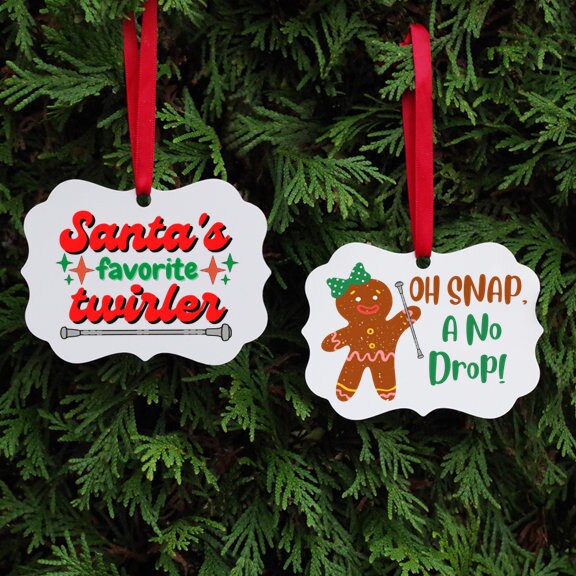 Baton Twirler Christmas Ornament Sublimation Personalized Twirler Gift ...