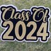 Class of 2024 Cake Topper Charm, Graduation Cake Topper, Grade Cake ...