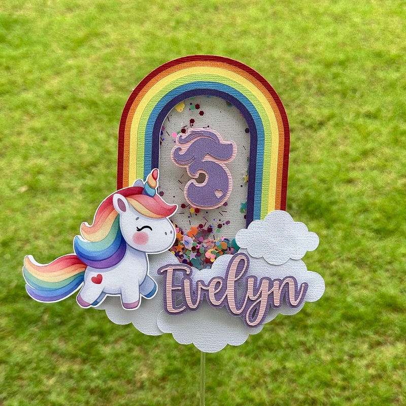 Unicorn Cake Topper - Etsy
