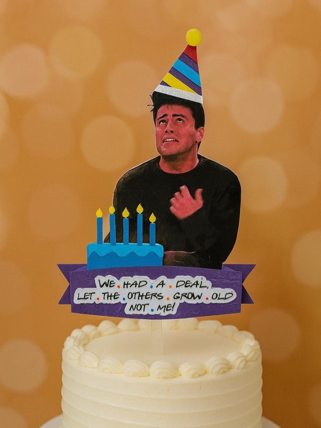 Friends Cake Topper, Why God Why? Joey Birthday Party, Friends TV Show ...