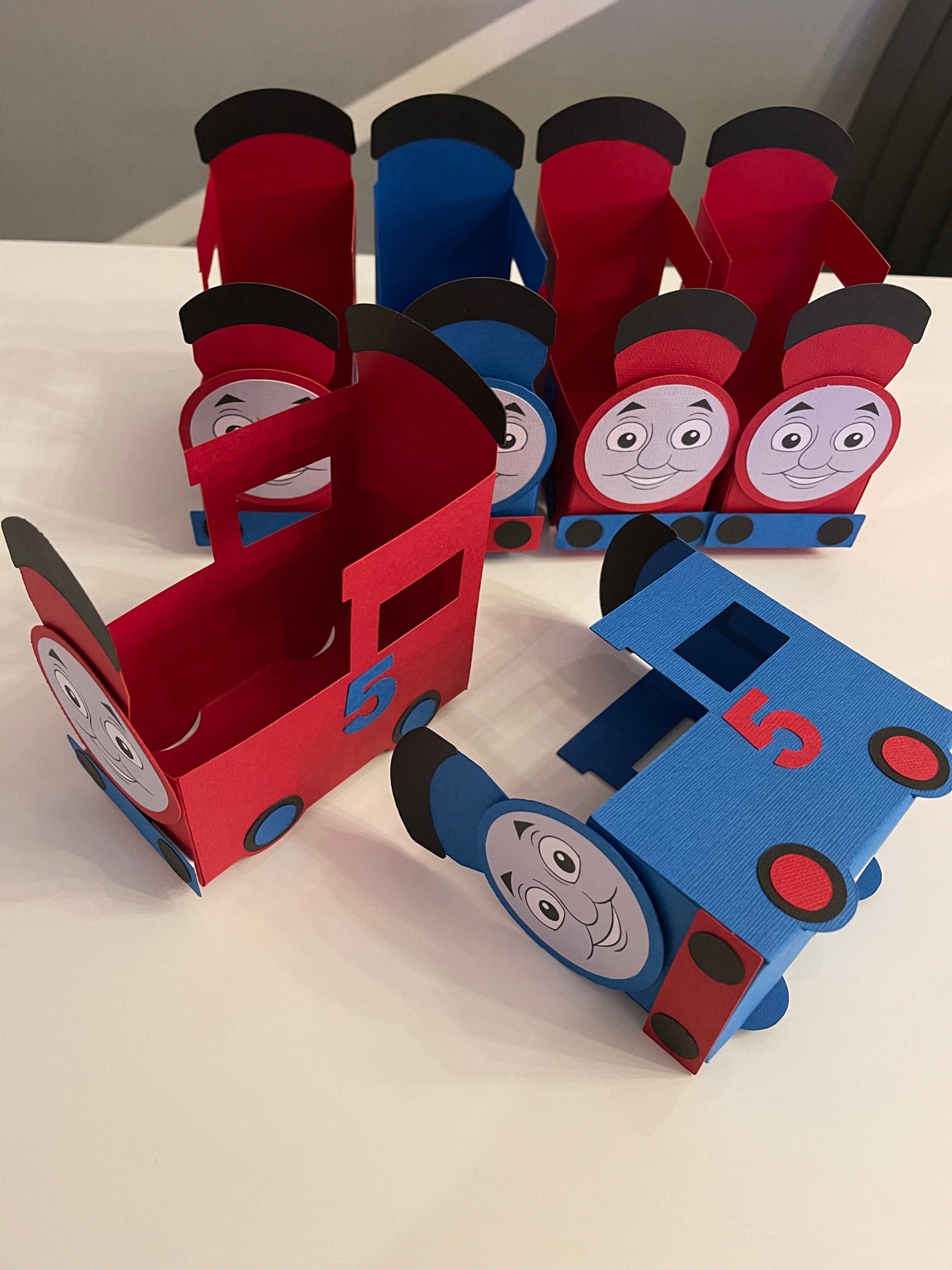 Handmade Thomas the Train Favor Boxes: Personalized Train Cart - Etsy