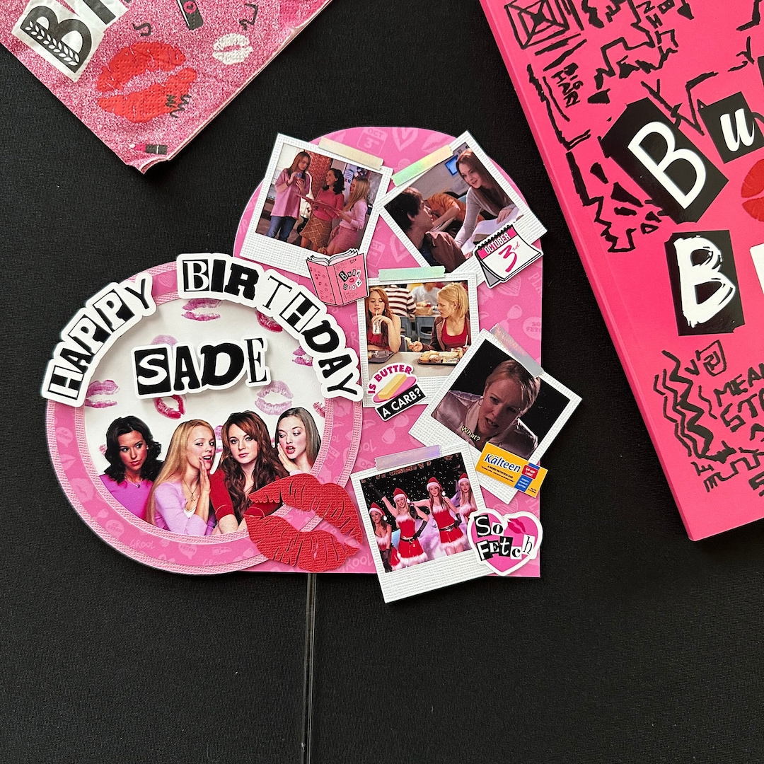 Mean Girls Cake Topper, Movie Personalized Cake Topper, Burn Book Cake ...