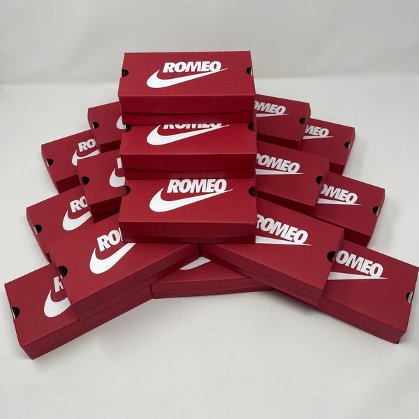 Personalized Nike Party Favor Boxes - Etsy
