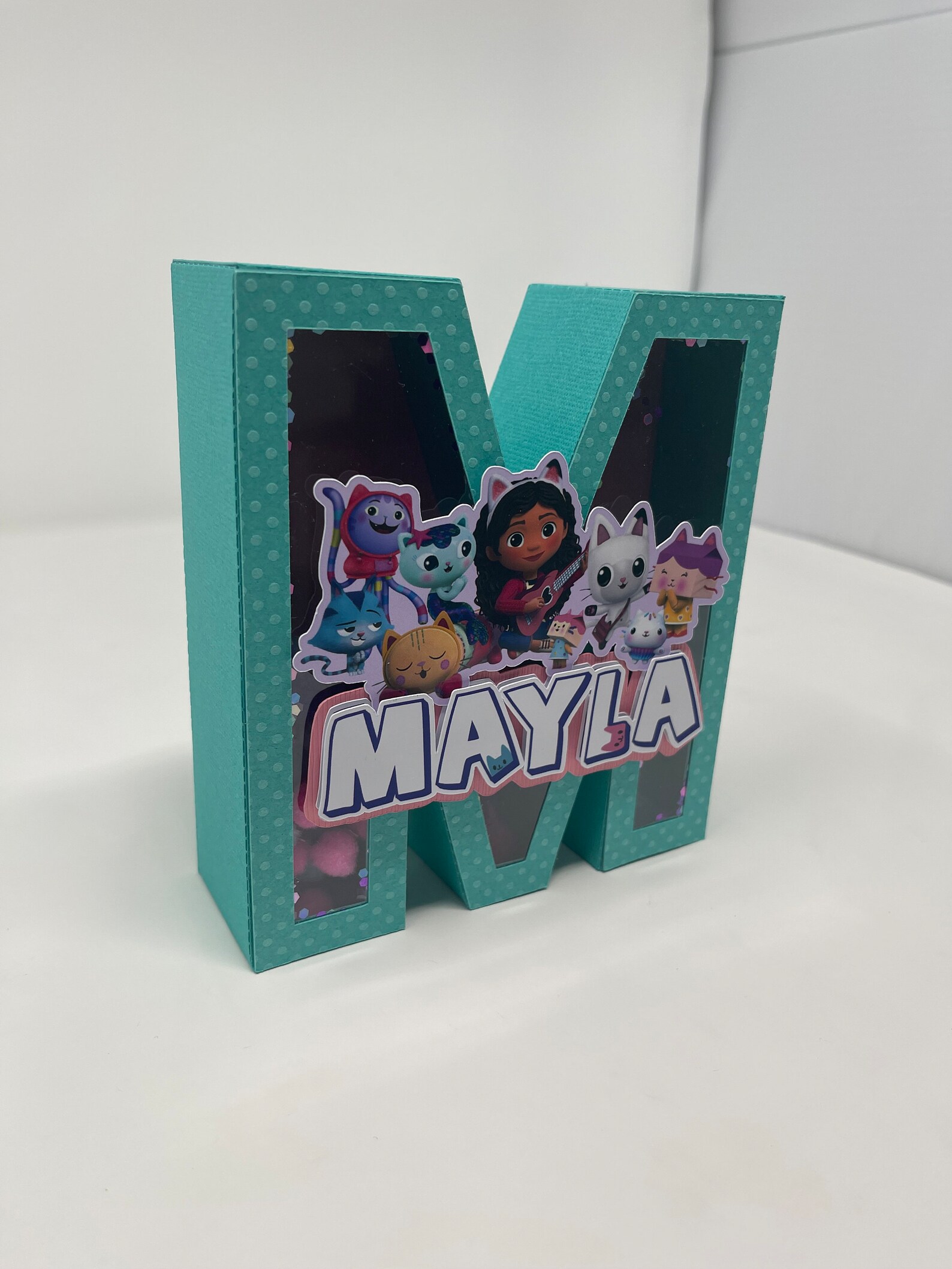 Gabby's Dollhouse 3D Letter Shaker: Personalized Birthday Party ...