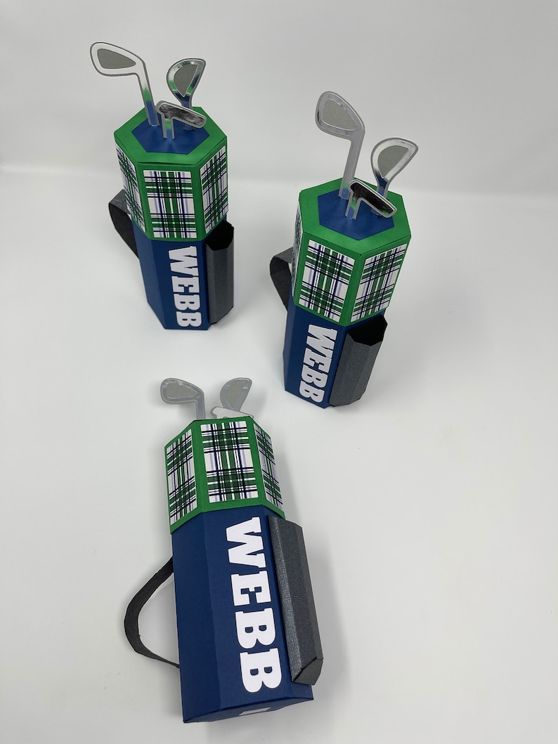 Personalized Golf Bag Favor Box: Birthday Party Decoration - Etsy