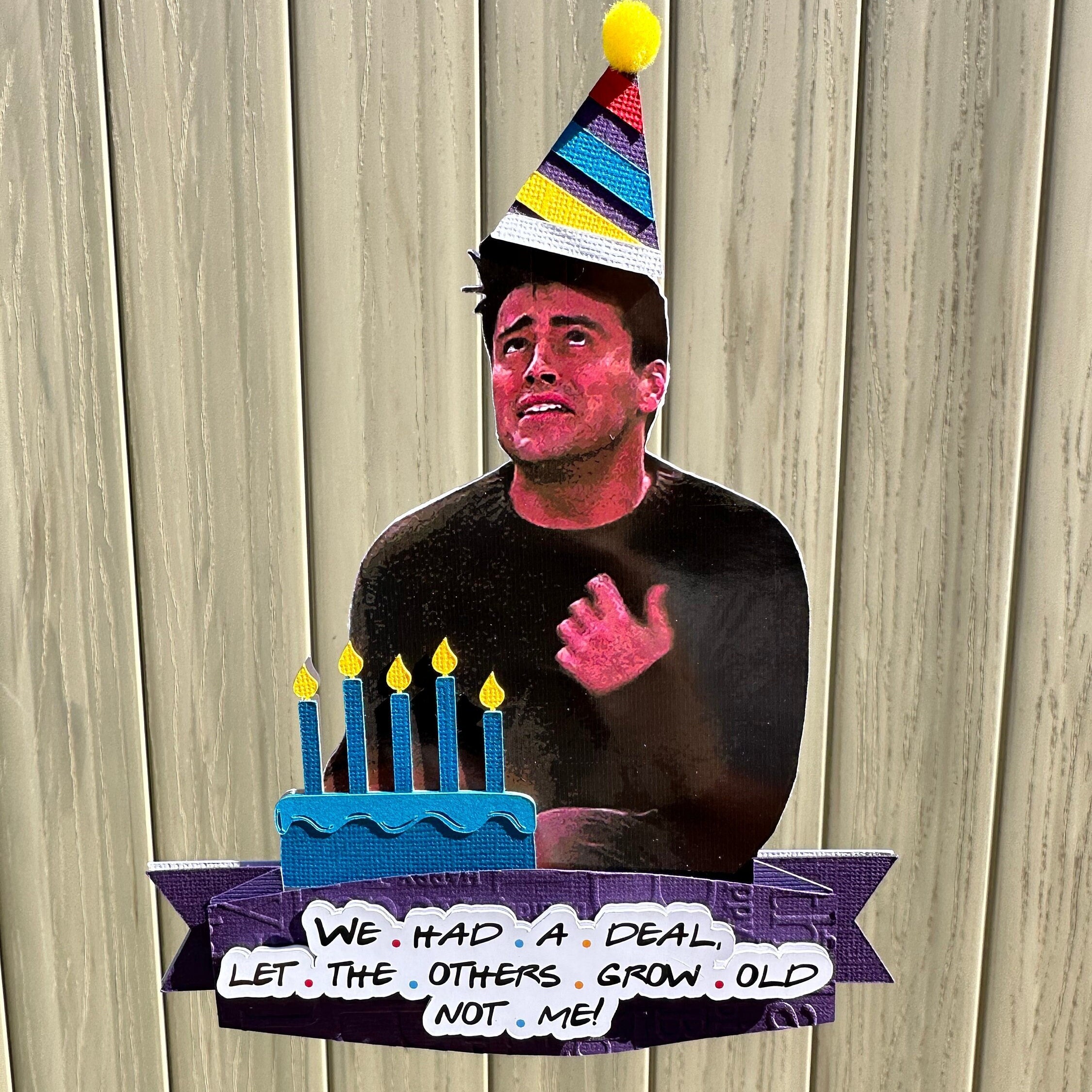 Topper de bolo de amigos, por que Deus, por quê Festa de aniversário de ...