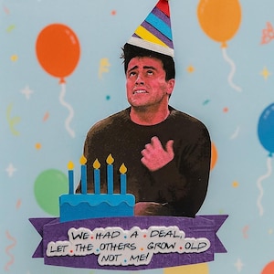 Friends Cake Topper, Why God Why? Joey Birthday Party, Friends TV Show ...