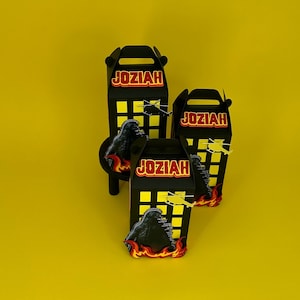 Godzilla Favor Boxes, Godzilla Treat Boxes , Mini Box Favor Box , Party ...